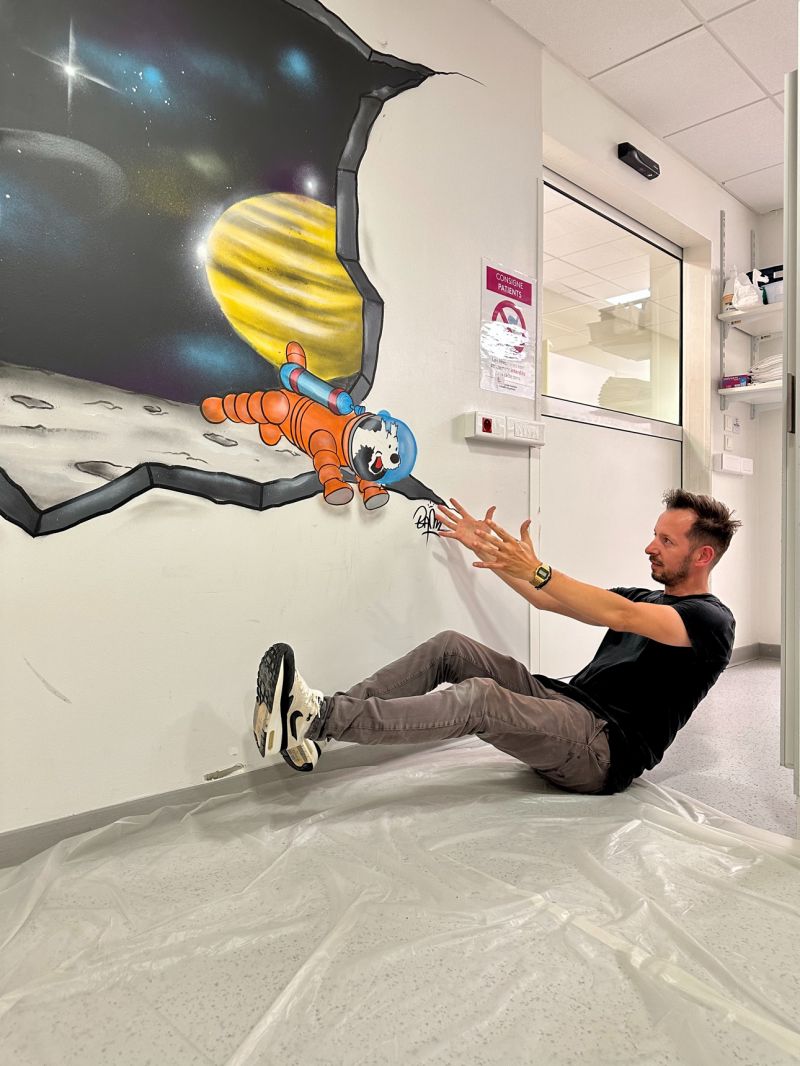 Bam Graffeur, l’artiste qui apporte de la joie dans les hôpitaux ...
